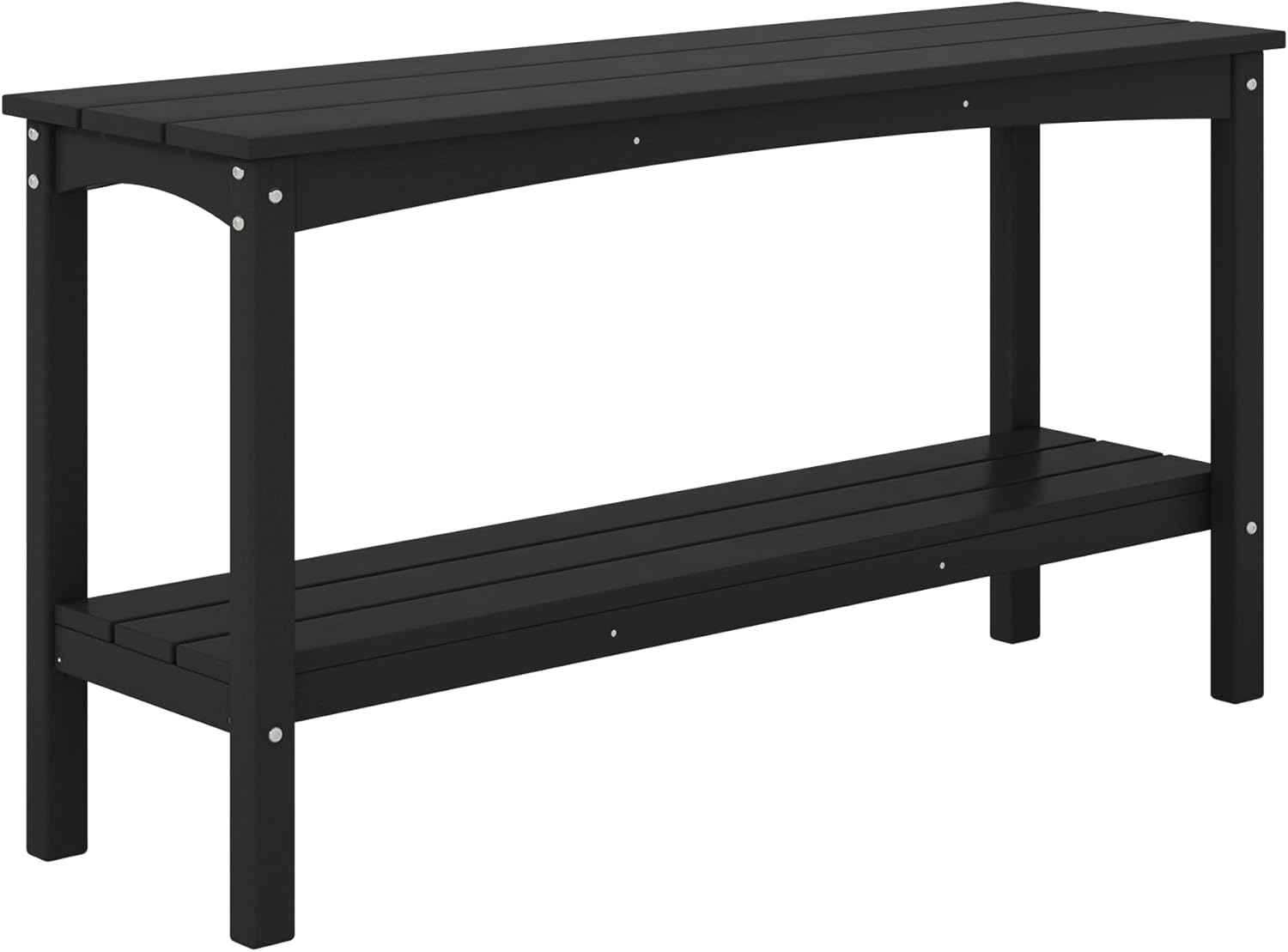 Amazon.com: Costaelm Patio Console Table, 55'' 2-Shelf Said Table ...