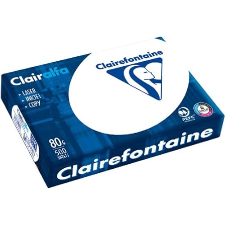 Clairefontaine DCP Paper, A4, 90 g - White, Pack of 5 x 500 Sheets ...
