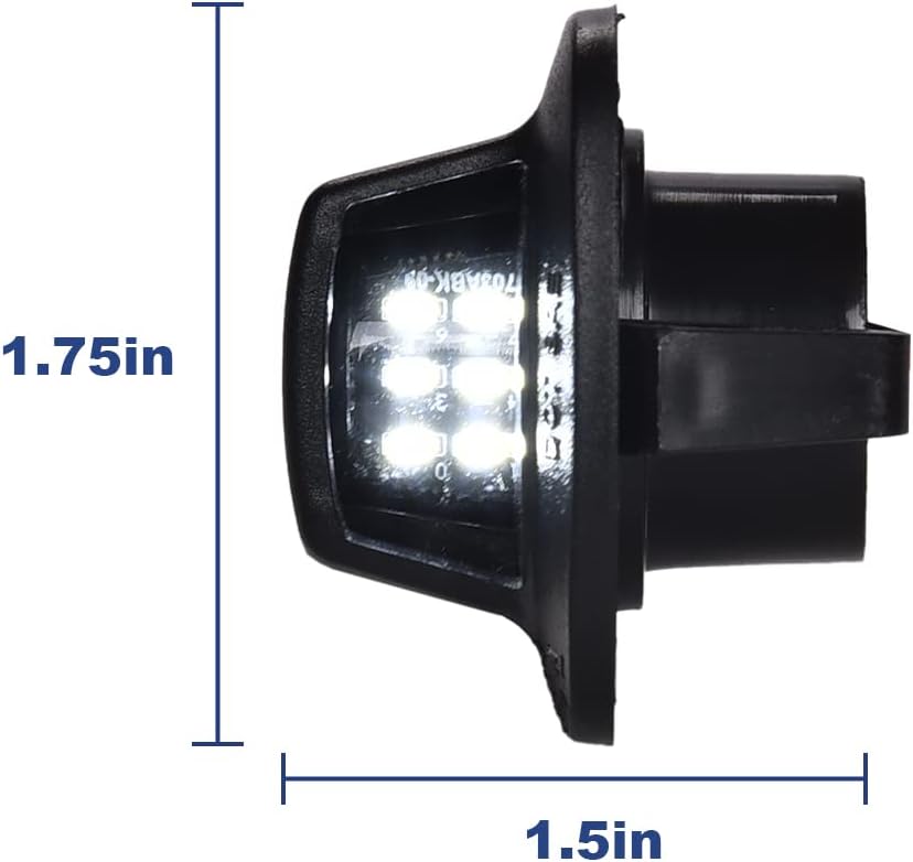 PIT66 Luz LED para matrícula, compatible con Dodge Dakota 1997-2010RAM ...