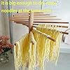 Amazon.com: Wooden Pasta Drying Rack Noodles Hanger Big Size Pasta Rack ...