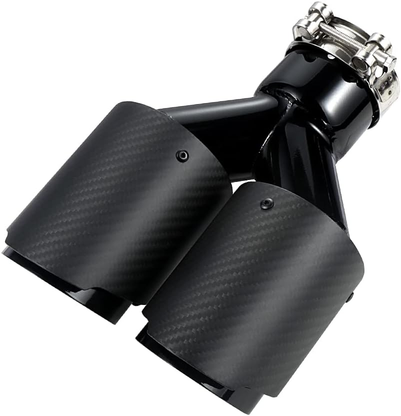 Amazon.com: A-KARCK Carbon Fiber Exhaust Tip 3" Inlet to Dual 3.5 ...