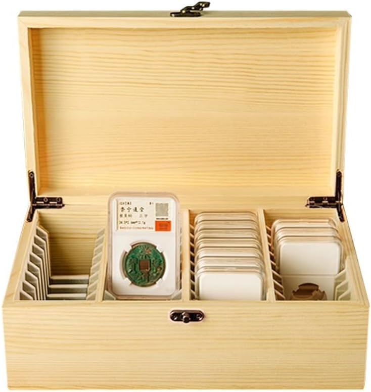 Amazon.com: PCCB MINGT Wooden Storage Display Box Container Collections ...