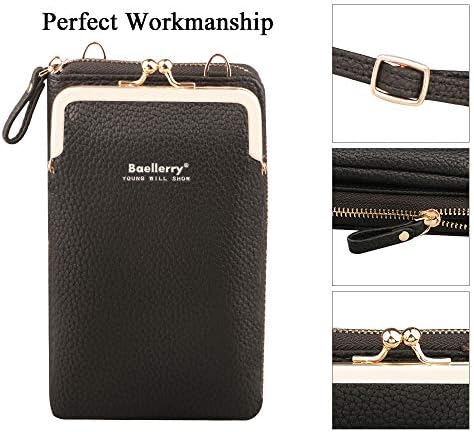 Small Crossbody Phone Bag Lightweight PU Leather Phone Purse for Women ...