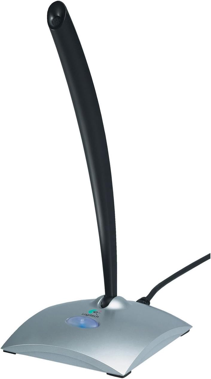 Amazon.com: Logitech USB Desktop Microphone (Black/Silver) : Electronics