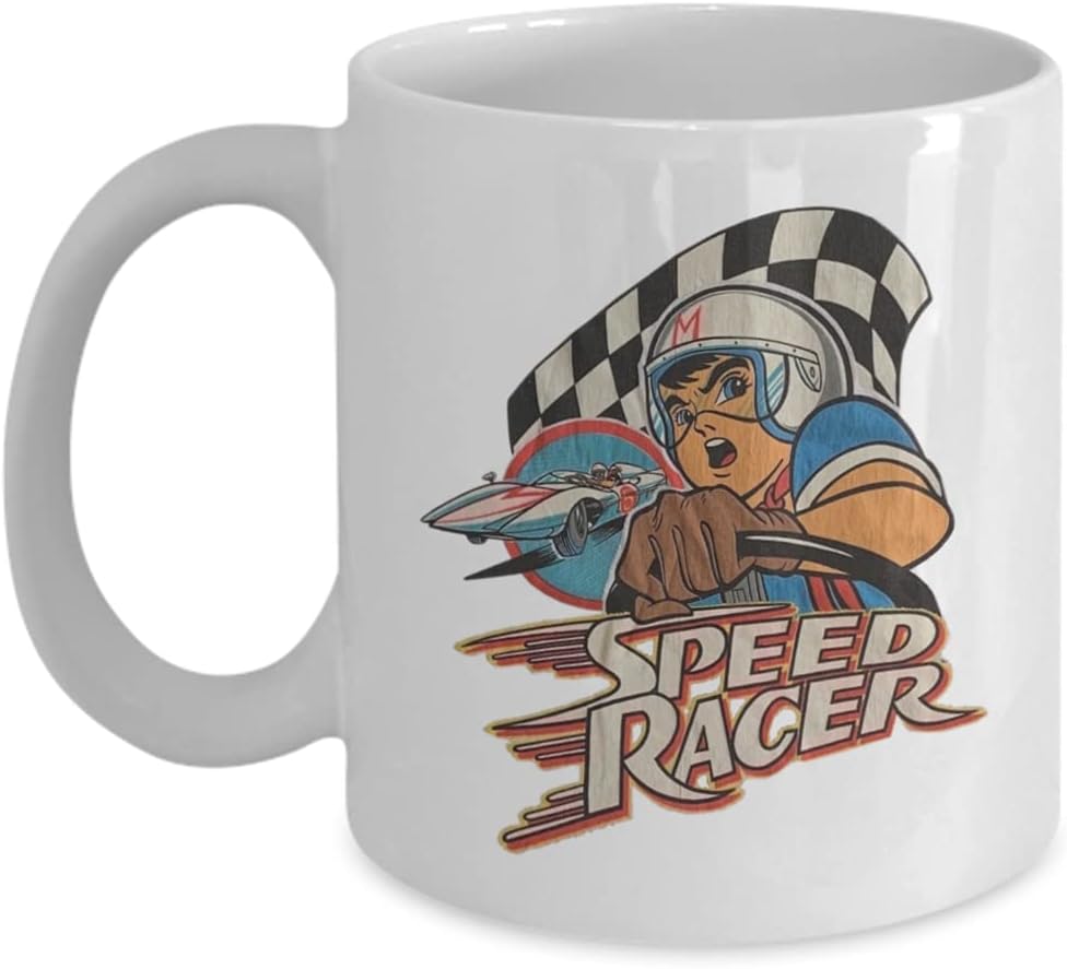 Amazon.com: Speed Racer Mug Coffee Mug Distressed Image Vintage Image ...