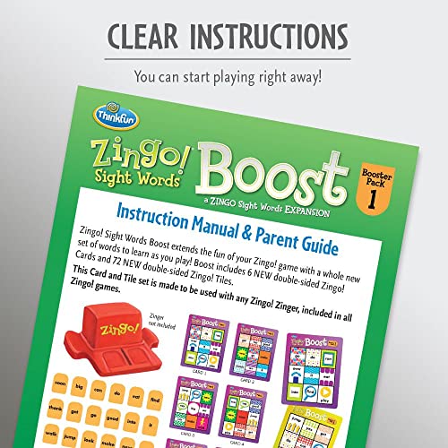 Snapklik.com : Think Fun Zingo Sight Words BoostExpansion Pack For ...