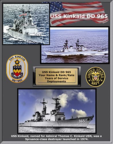 Amazon.com: USS Kinkaid DD 965 Custom Personalized Photo. US Navy Ships ...