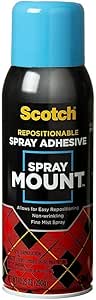 Amazon.com: Scotch Spray Mount Repositionable Adhesive, 10.25 oz ...