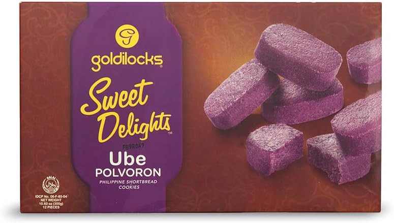 Amazon.com : Goldilocks Sweet Delights Ube Polvoron 10.60oz (300g ...