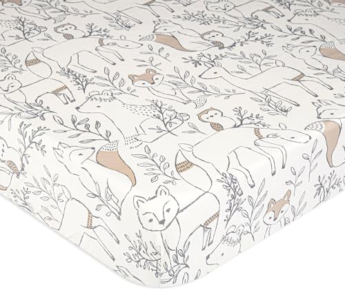 Amazon.com: Crane Baby 100% Cotton Sateen Fitted Baby Sheets ...