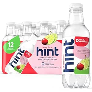 Amazon.com: Hint Fruit-Infused Bottled Water, Cherry Lime - Sugar Free Flavored Water with Zero ...