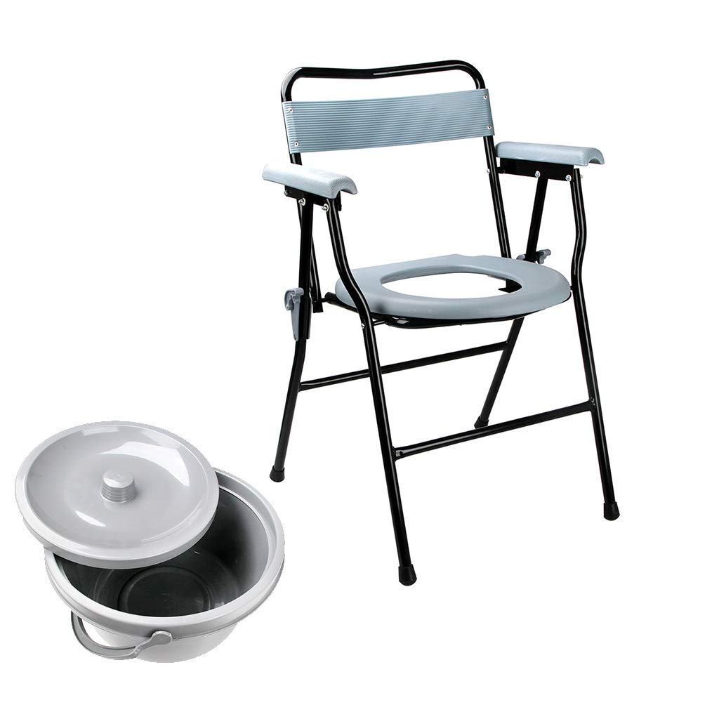 Buy commode chair,Folding lightweight with top loading easily removable ...