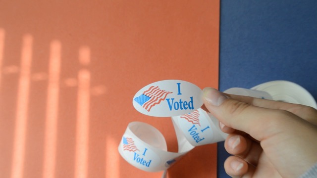 American Flag Election Stickers "I Voted" Stickers With American Flag ...