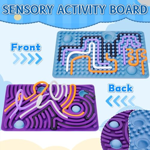 Vibbang Sensory Activity Board, Push Peel Sensory Board, Silicone Calm ...