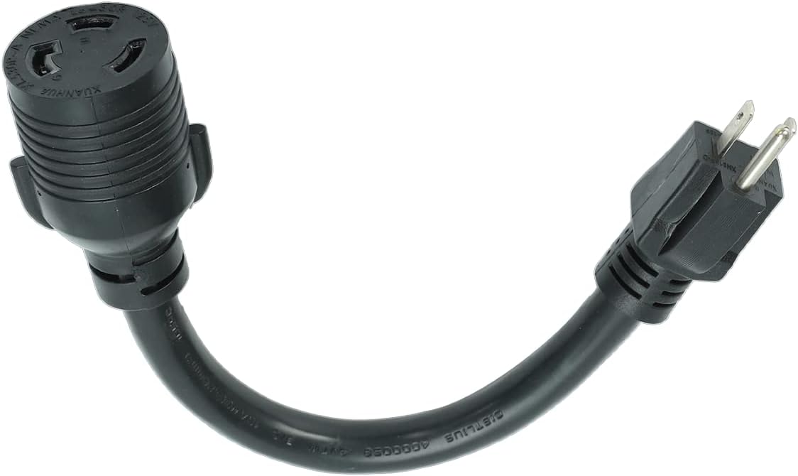 Amazon.com: Generator Power Cord Adapter, 3 Prong 15 Amp 125V NEMA 5 ...