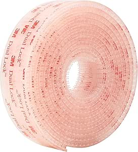 3M SJ3560 Dual Lock, Clear Resealable Mounting System, Snap Lock, High ...