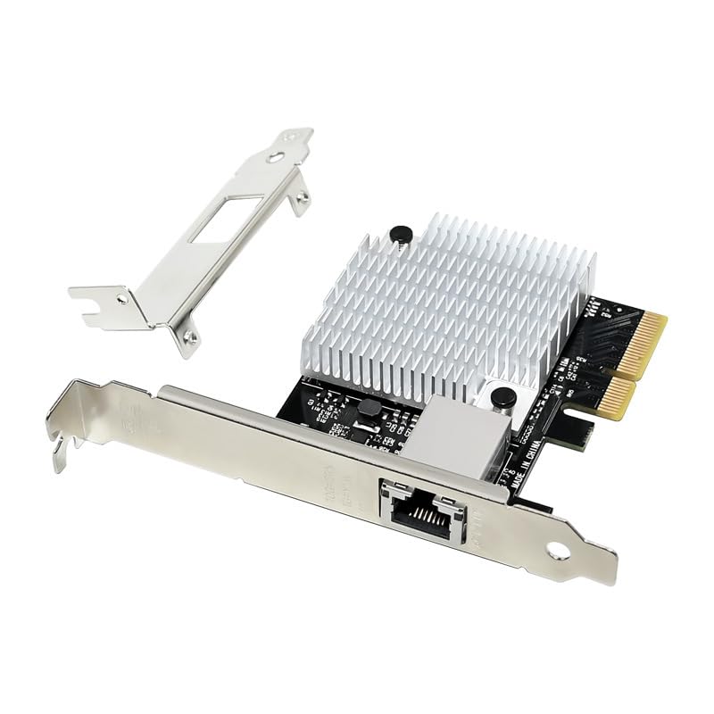 Amazon.com: HINYSENO Single Port 10Gbps PCIe x4 Server NIC Network Card ...