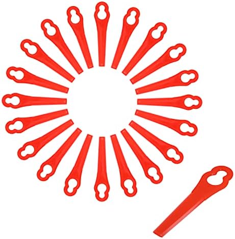 DBOO 20Pcs Plastic Grass Trimmer Blades - Cordless Strimmer Blades 83 ...