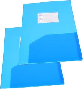 Amazon.co.jp: 2pcs A4 Double Insert Pockets pp Frosted Transparent 2 ...