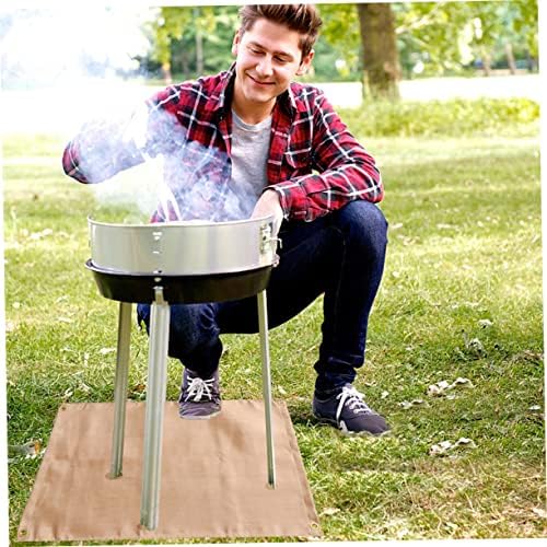BIUDECO 1pc Bbq Fireproof Cloth Fireproof Mat Camping Fire Blanket ...