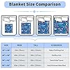 Teslite Ocean Baby Blanket Marine Life Theme for girls boys Soft Fluffy ...
