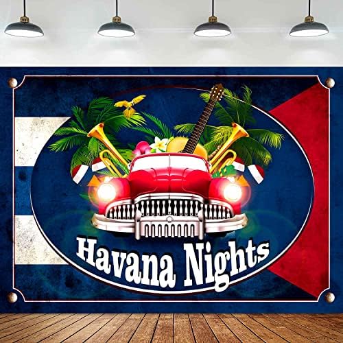 Amazon.com : KIKIDOR 10x7ft Havana Night Backdrop Cuban Vintage Car ...