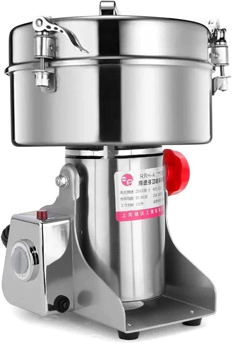 Amazon.com: RRH 3000G Stainless Steel Grain Grinder Mill Powder Machine ...