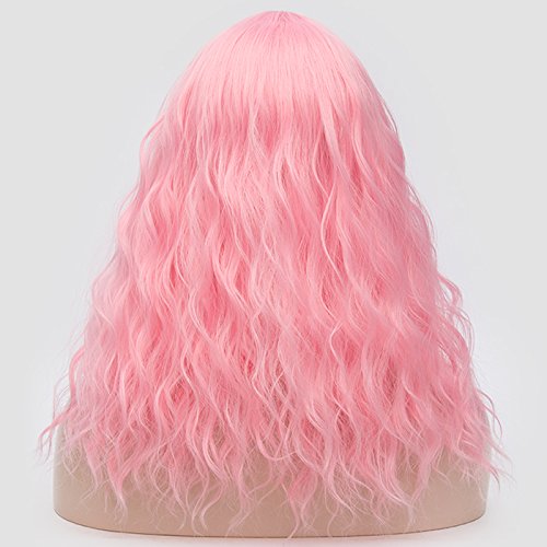 Buy Amback 45Cm, Water Pink F12 Ombre Long Body Wave Wig Synthetic ...