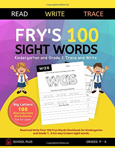 Buy Fry's 100 Words Kindergarten: Trace and Write Frys First 100 High ...