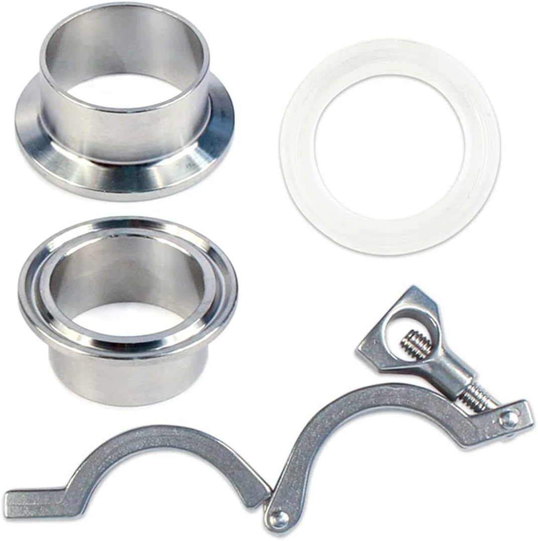 Amazon.com: QMINOX 2" Tri Clamp Ferrules, SS304 21.5mm Weld Clamp ...