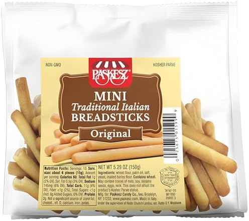 Amazon.com: Snacktery Mini Breadsticks – Original Grissini, All Natural ...