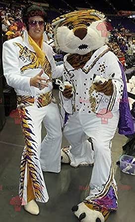 Tiger REDBROKOLY Mascot dressed as Elvis : Amazon.co.uk: Sports & Outdoors