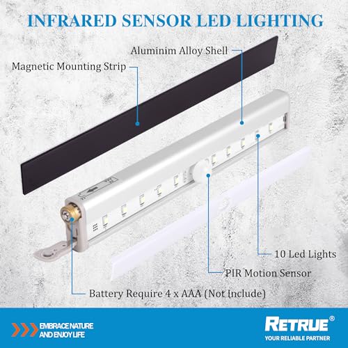 Snapklik.com : RETRUE Outdoor RV Step Lights, Motion Activated LED ...