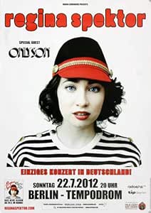 Amazon.com: Regina Spektor - Cheap Seats, berlin 2012 » Concert Poster ...