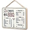 Amazon.com: Americana Meat Temperature Grilling Chart - Red, White and ...
