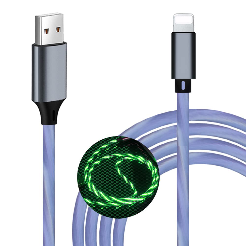 Amazon.com: LED Charging Cable, Edishop 3ft Light Up Lighting Phone ...