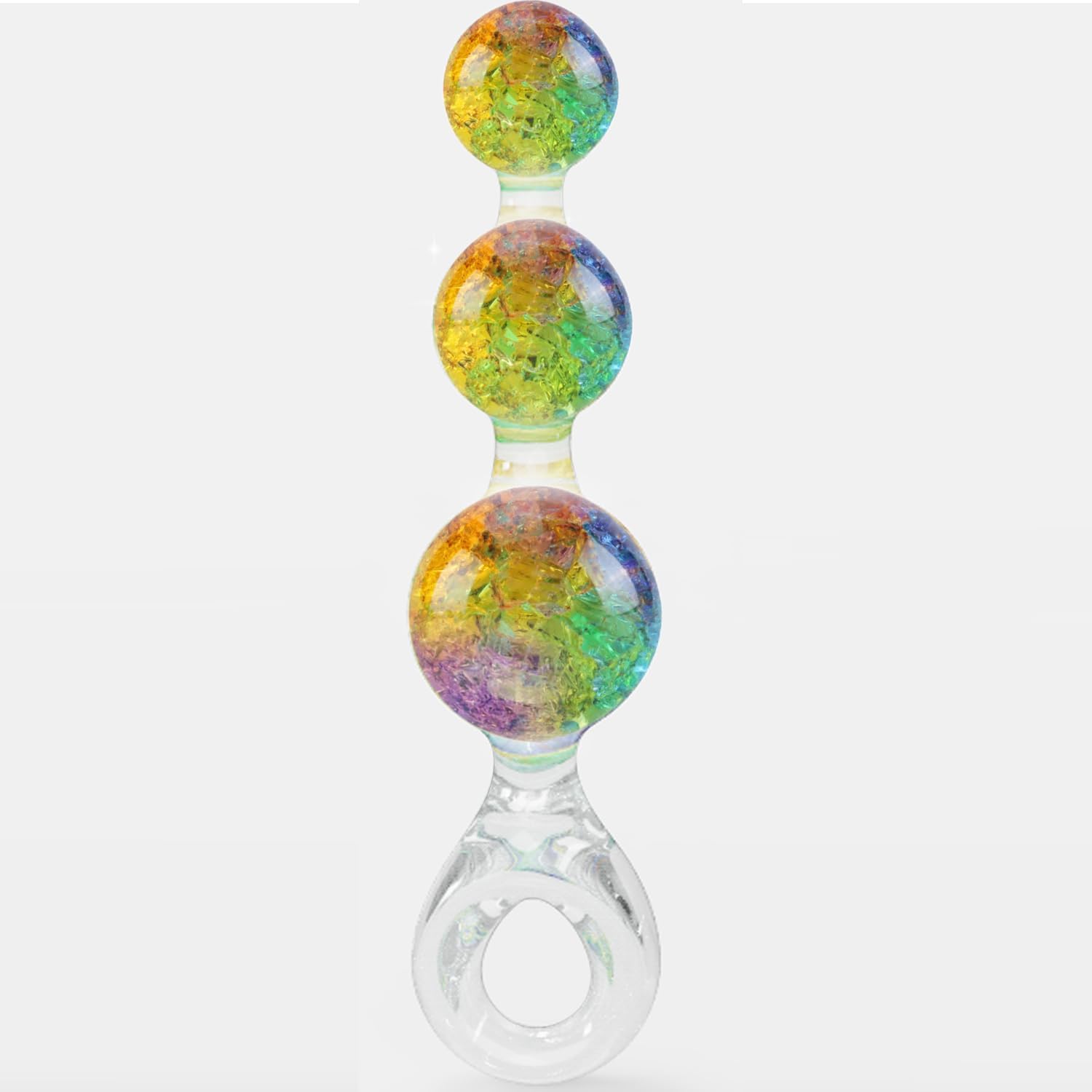 Amazon.com: 7.48'' Crystal Silicone Anal Beads,Dual Layer Large Butt ...