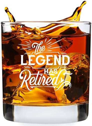 Amazon.com | Retirement Whiskey Glass - Officially Retired Rocks Glass ...