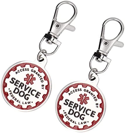 Amazon.com : Service Dog TAG Small Breed Premium Double Sided Dog ...