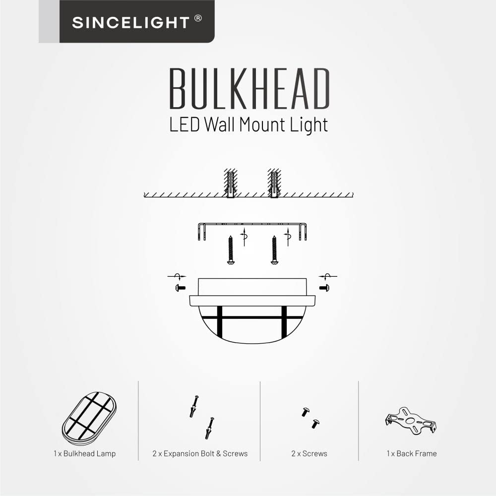 Parapet Lighting On Bulkhead PIXORA Polycarbonate LED Bulkhead Outdoor