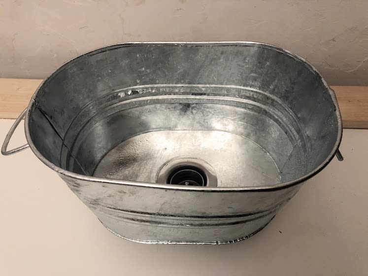 Amazon.com: Galvanized Wash-Pan Sink (Wash-Pan Sink) : Home & Kitchen