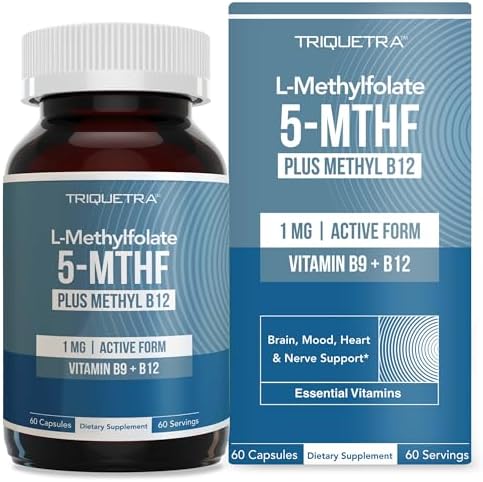 Amazon.com: L Methyl Folate 1000 mcg Plus Methyl B12 Cofactor – Active ...