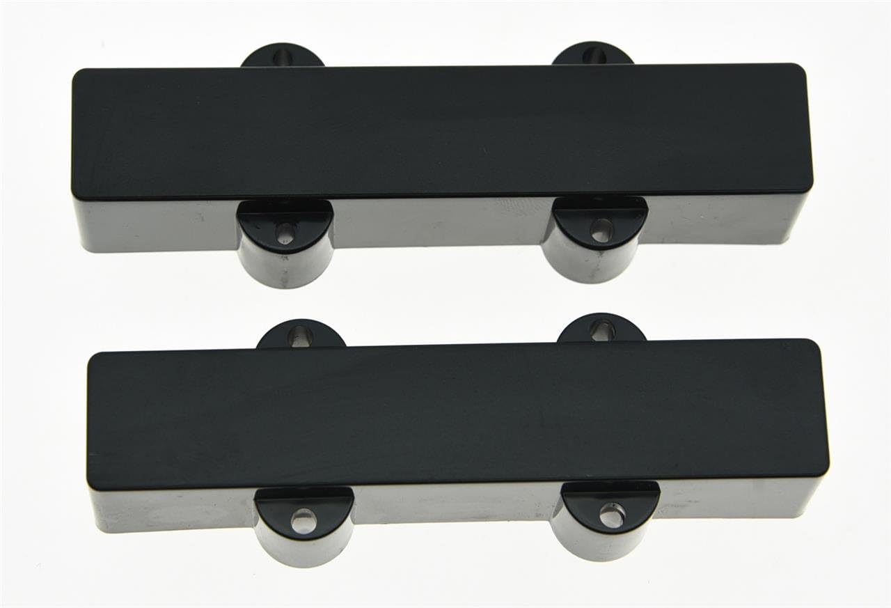 Amazon.com: KAISH Set of 2 Black Bass Pickup Covers Neck/Bridge for 5 ...