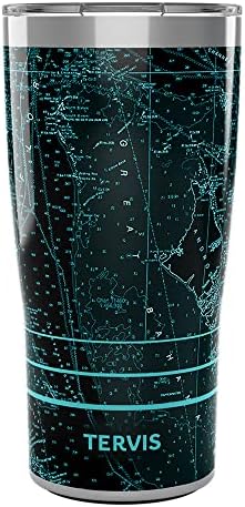 Amazon.com | Tervis Traveler Nautical Collection Caribbean Chart Triple ...