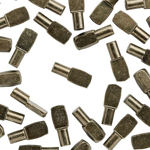 Amazon.com: WidgetCo 5mm Antique Brass Shelf Pins, Shelf Supports ...