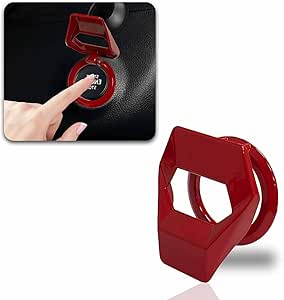 Amazon.com: Msyuusr Engine Start/Stop Button Cover, Aluminum Alloy ...