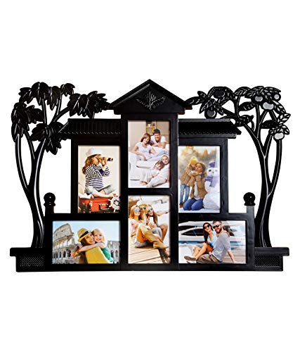 Collage Frames Plastic Wall Hanging Black Collage Photo Frame : Amazon ...