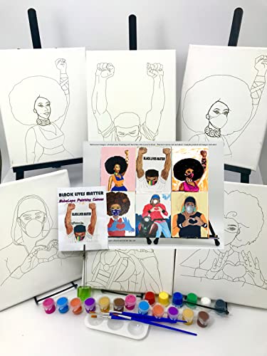 Amazon.com: Black Lives Matter - Social Distancing Painting Kit - 8 x ...