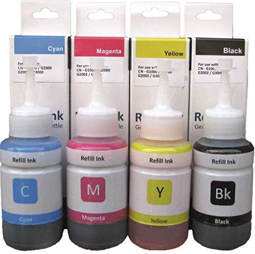 Korean - Jet Refill Ink for Canon G1000/G2000/G2002/G2010/G2012/G3000 ...
