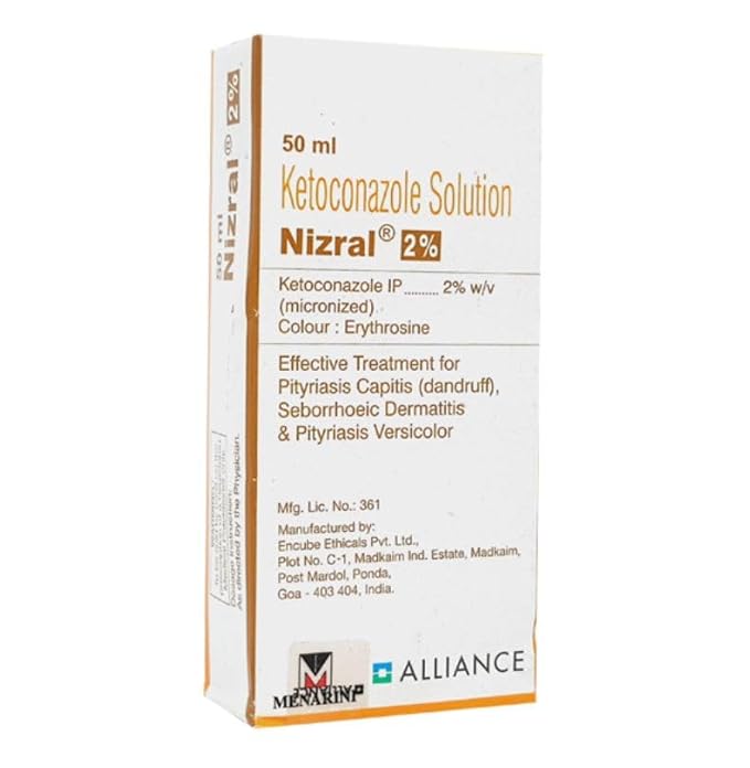 Nizral 2% - Bottle of 50 ml Ketoconazole Solution : Amazon.in: Health ...
